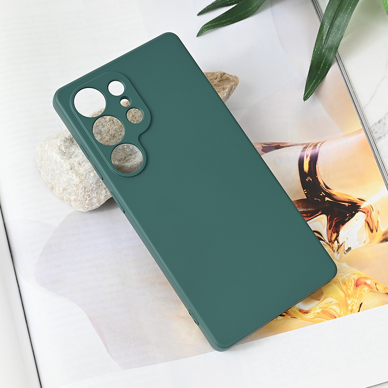 Zastitna maska (futrola) Teracell Soft Velvet - Samsung S938 Galaxy S25 Ultra tamno zelena
