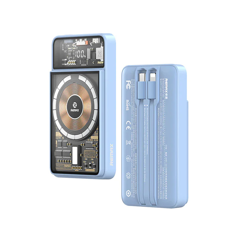Univerzalna Back Up Baterija prenosiva baterija REMAX Phantom Series RPP-580 PD 20W+QC 22.5W 10000mAh plavi