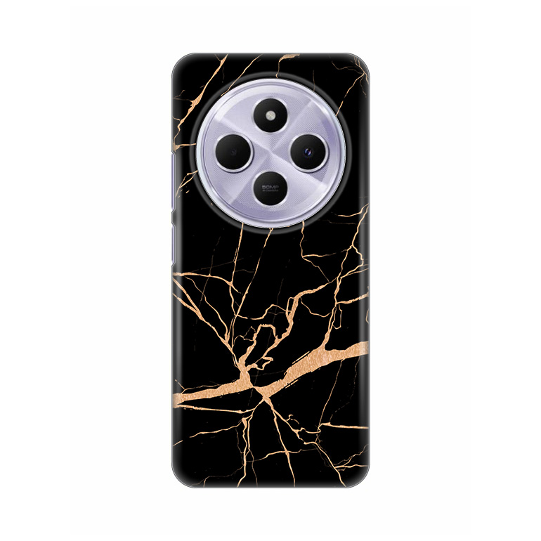 Zastitna silikonska maska (futrola) PRINT - Xiaomi Redmi 14C/Redmi A4 All crni