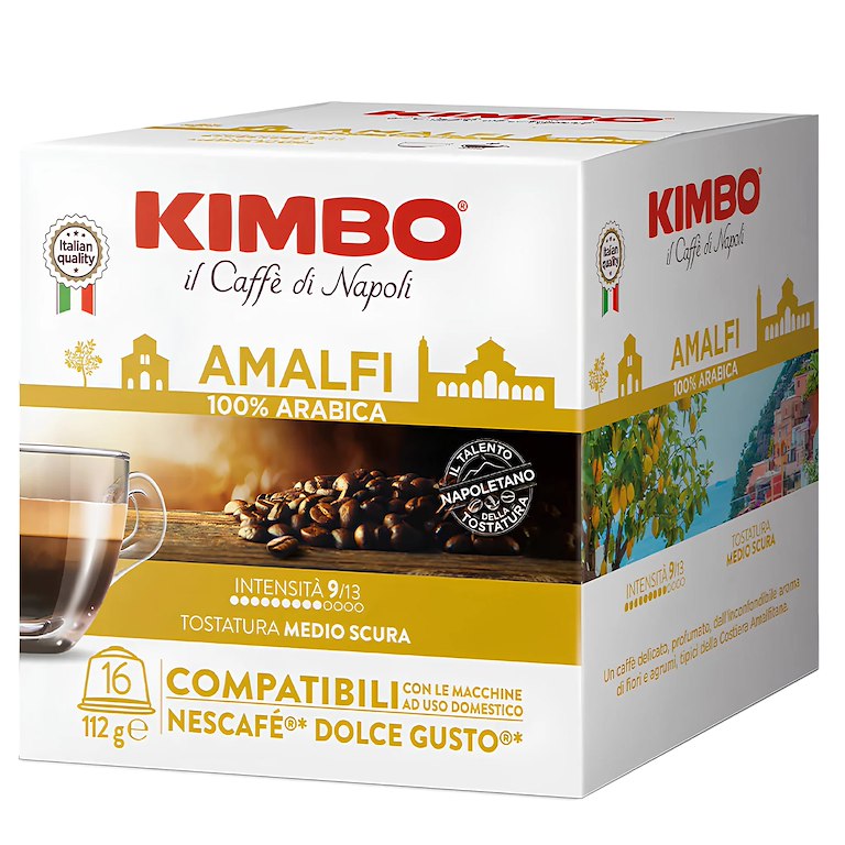 Kimbo Amalfi 100% Arabica 16/1 | Dolce Gusto Kapsule