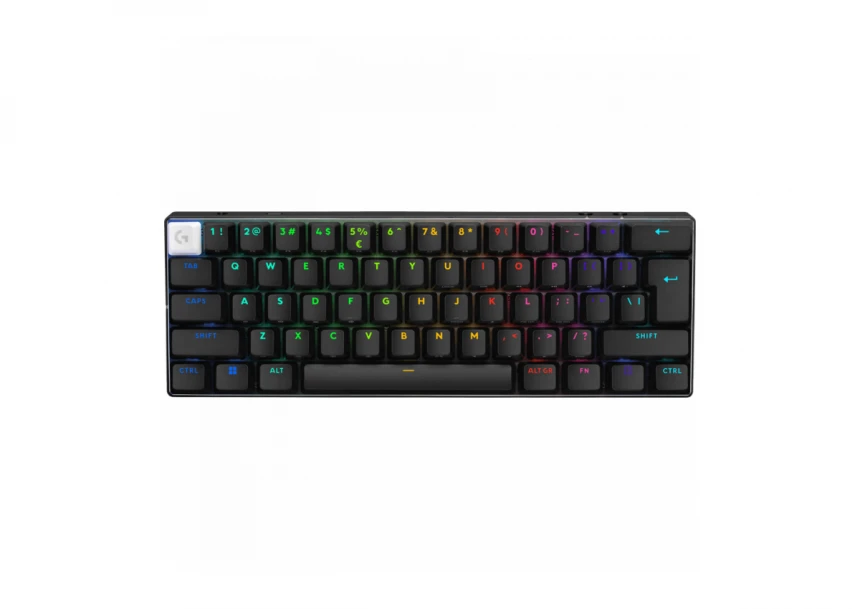 LOGITECH G PRO X 60 LIGHTSPEED Wireless Gaming Keyboard (Tactile) - BLACK - US INT'L - 2.4GHZ/BT - EMEA28-935 - TACTILE SWITCH