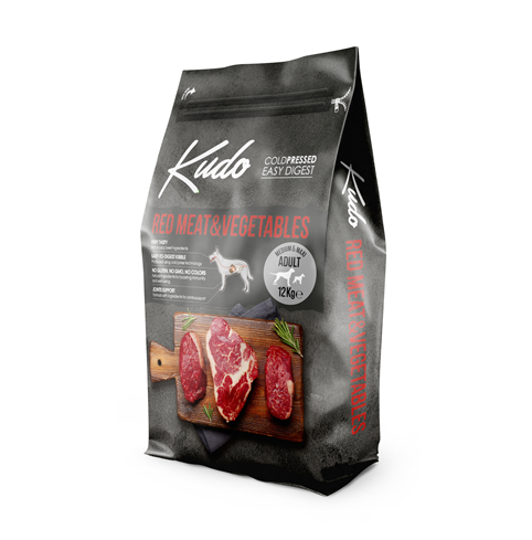 KUDO Low Grain Red Meat&Vegetables medium&maxi adult 12kg