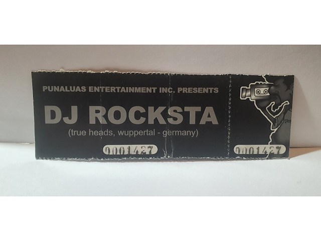 Ulaznica za koncert DJ ROCKSTARA27.10.2001