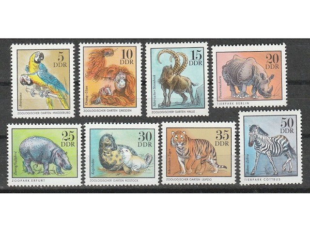 DDR - Zoo Animals - 1975 - MNH