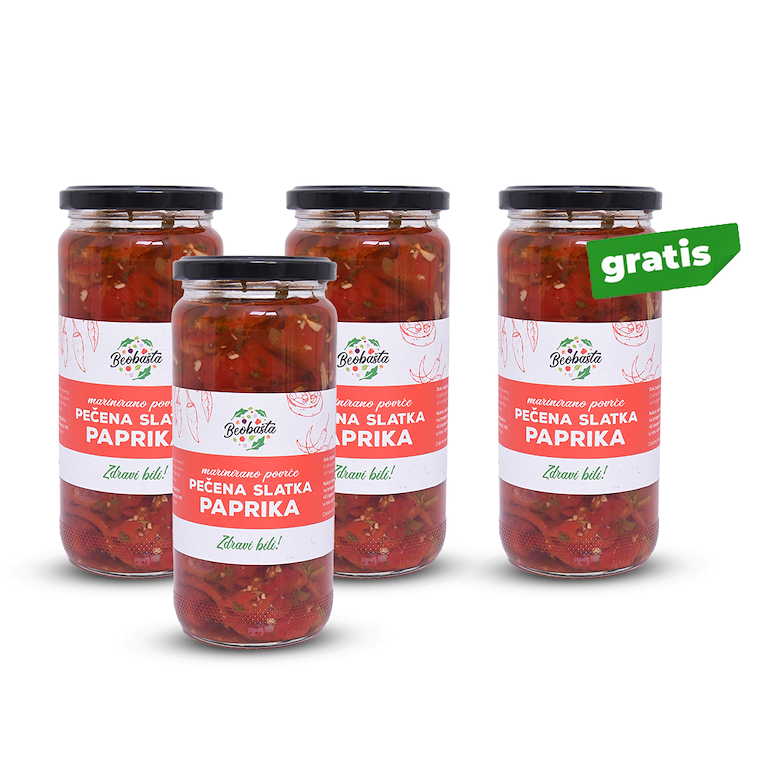 SLATKA BELOLUČENA PAPRIKA 3+1 GRATIS