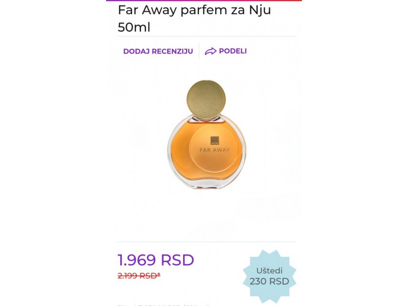 Avon Far Away parfem ( 50ml )-novo*akcija