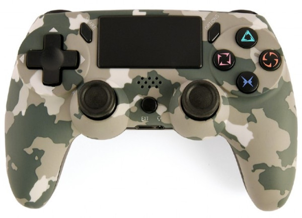 JPD-PS4BT-01-CM Gembird PC/PS4 Bezicni gamepad sa dvostrukom vibracijom, Camo (alt. JPD-Wireless)