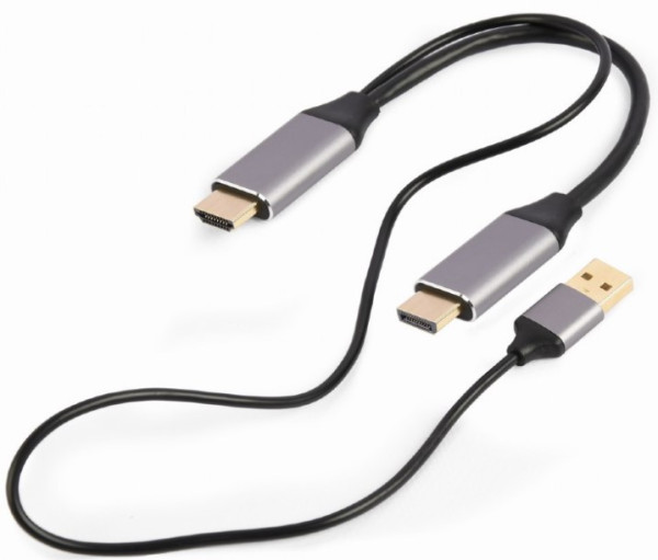 A-HDMIM-DPM-01 Gembird Active 4K HDMI na DisplayPort adapter kabl, 2m, black