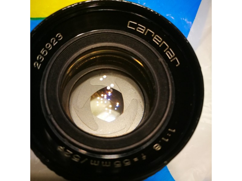 OBJEKTIV CARENAR F-55mm/1,8 ,M-42mm JAPAN