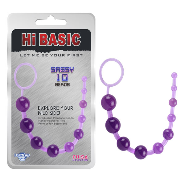 Sassy anal beads- ljubičaste