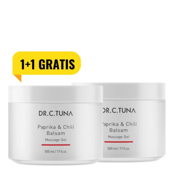 Dr.C.Tuna PAPRIKA & CHILI Gel za masažu od crvene paprike,500ml 1+1 GRATIS