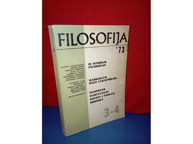 FILOSOFIJA 3-4/73