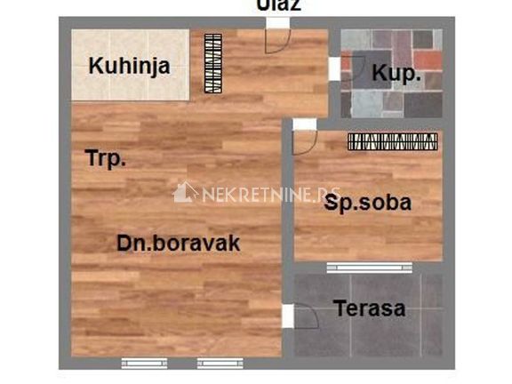 U izgradnji dvosoban stan 41m2-Trandzament