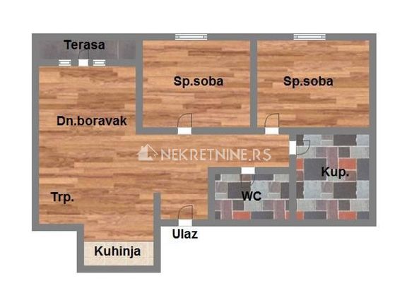 Odličan trosoban stan u Petrovaradinu -64m2