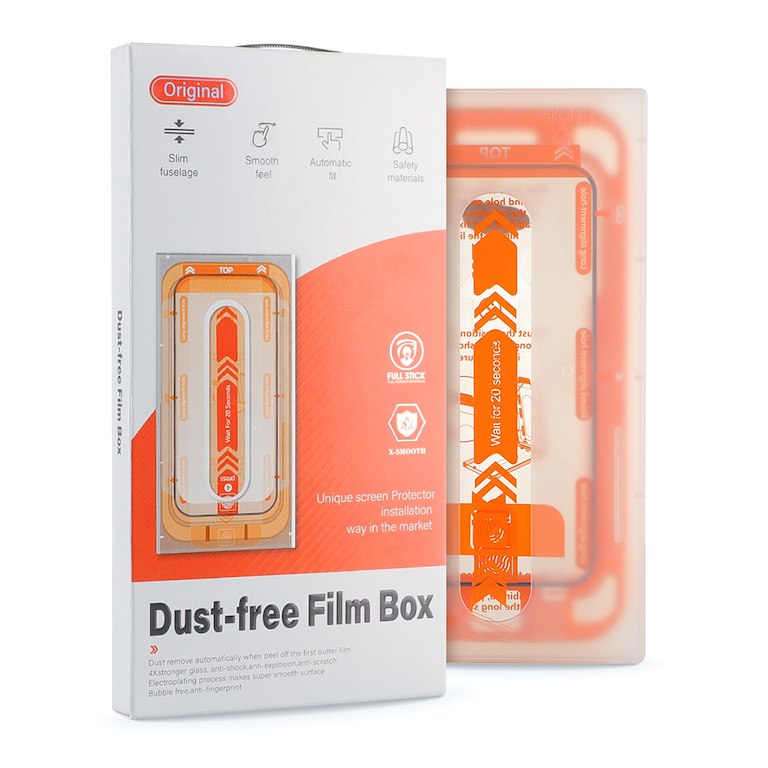 Folija za zastitu ekrana GLASS FILM BOX – DUST FREE za iPhone 16 (6.1)