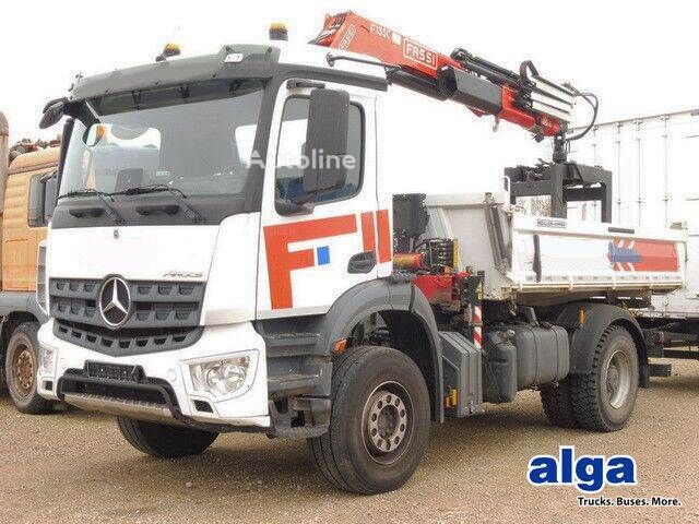 Mercedes-Benz 1835 K Arocs, Fassi F135C, Klima, AHK, Meiller kiper