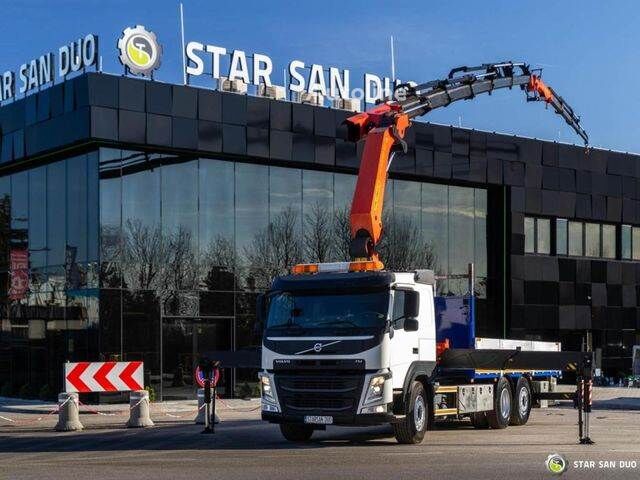 Volvo FM 460 6x2 PALFINGER PK 42002 FLY JIB kamion s ravnom platformom