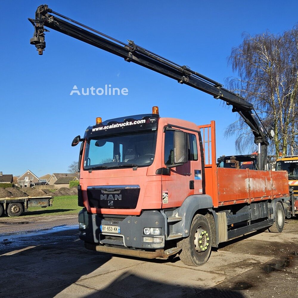 MAN TGS 18.400 Euro 5 Flat bed Full Spring suspension HIAB 122E -3 h kamion s ravnom platformom