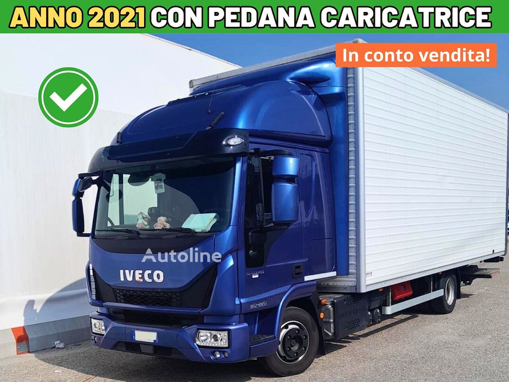 IVECO EUROCARGO 80-220 FURGONE CON PEDANA kamion furgon