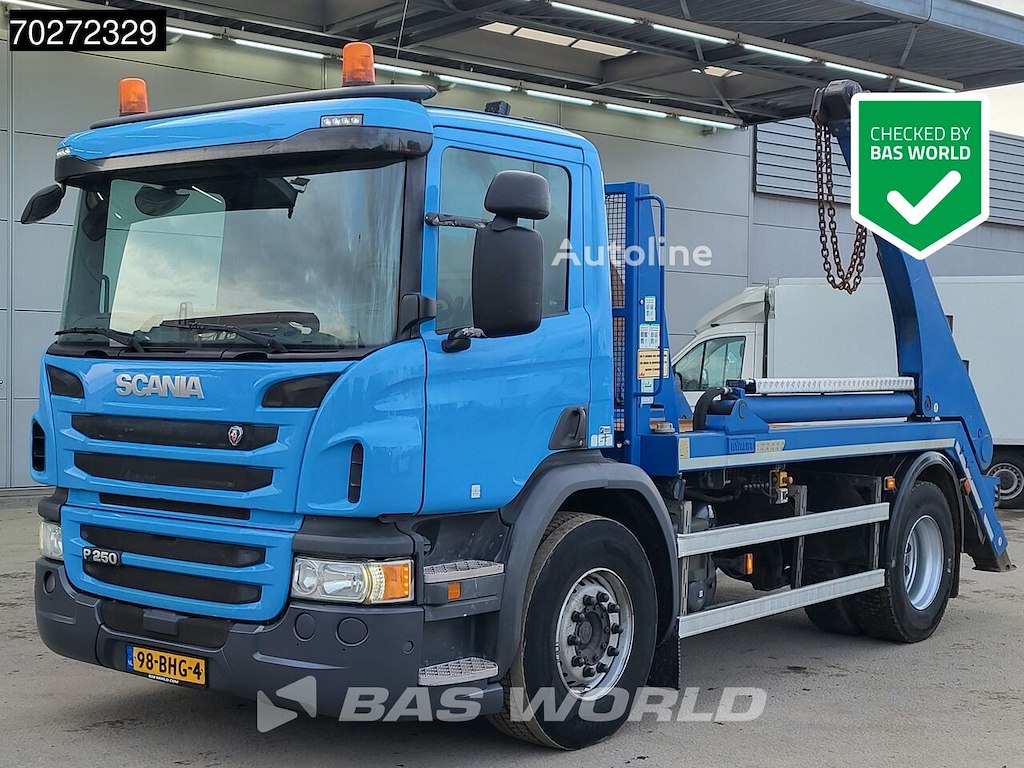 Scania P250 4X2 NL-Truck HYVA Skip Loader Euro 6 kamion rol kiper