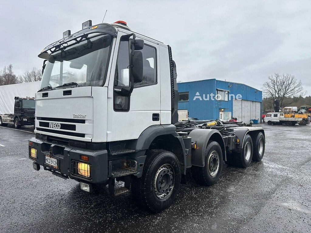 IVECO Eurotrakker 340E42 8x4 full steel manual euro 2 kamion rol kiper