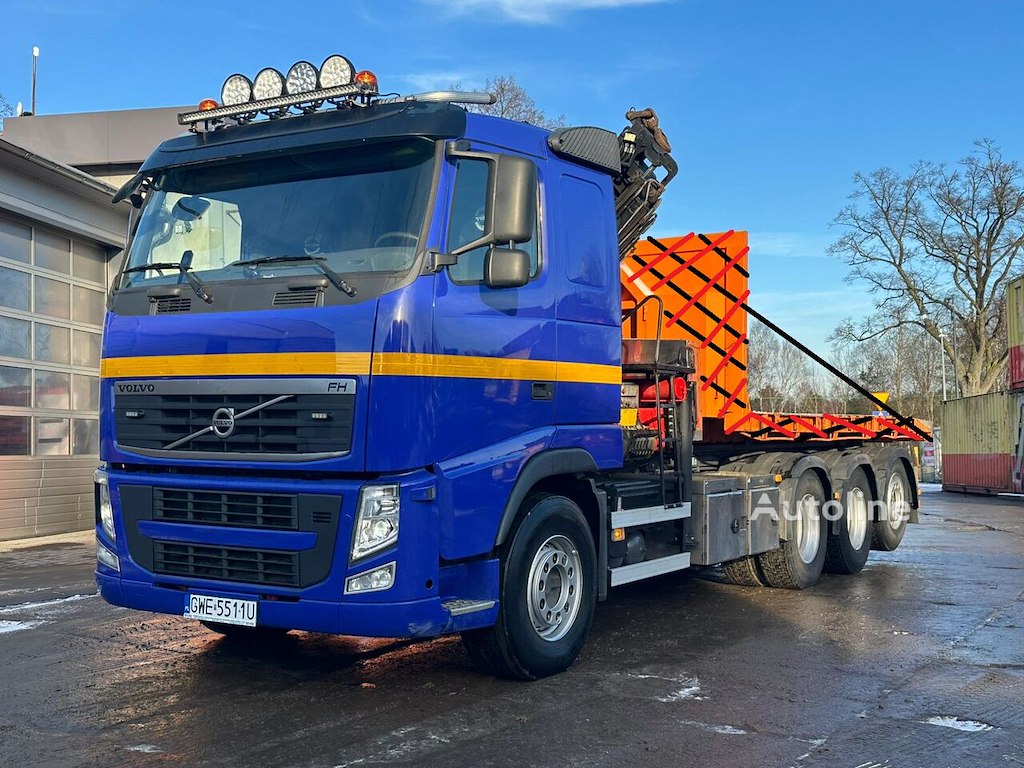 Volvo FH 8 Hakowiec + Żuraw PALFINGER PK26002EH, 2010rok kamion rol kiper