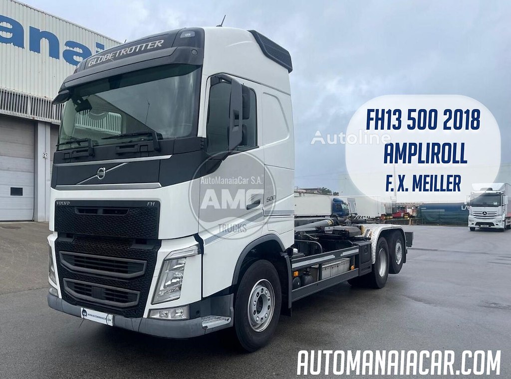 Volvo FH13 500 EURO6 6X2 2018 AMPLIROLL F.X.MEILLER RS2170 21TON kamion rol kiper