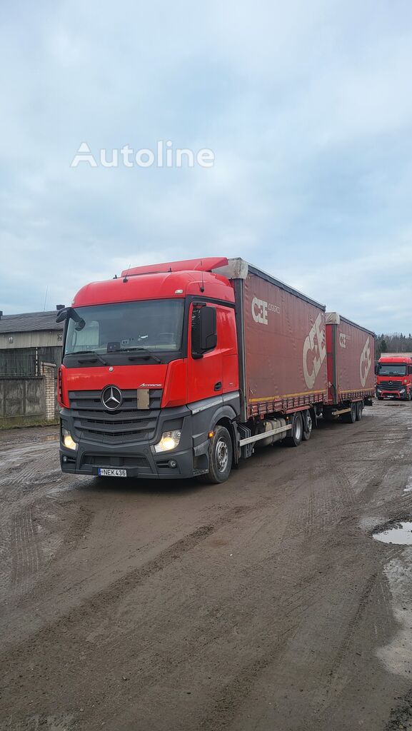 Mercedes-Benz Actros 2542 RETARDER kamion sa klizna zavesa cerada + prikolica sa kliznom ceradom