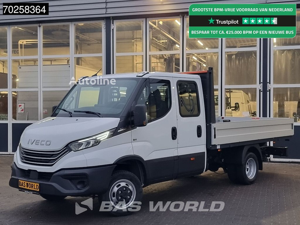 Novi IVECO Daily 35C21 3.0 210PK 2025model Dubbel Cabine Open laadbak 3.5t kamion s ravnom platformom < 3.5t