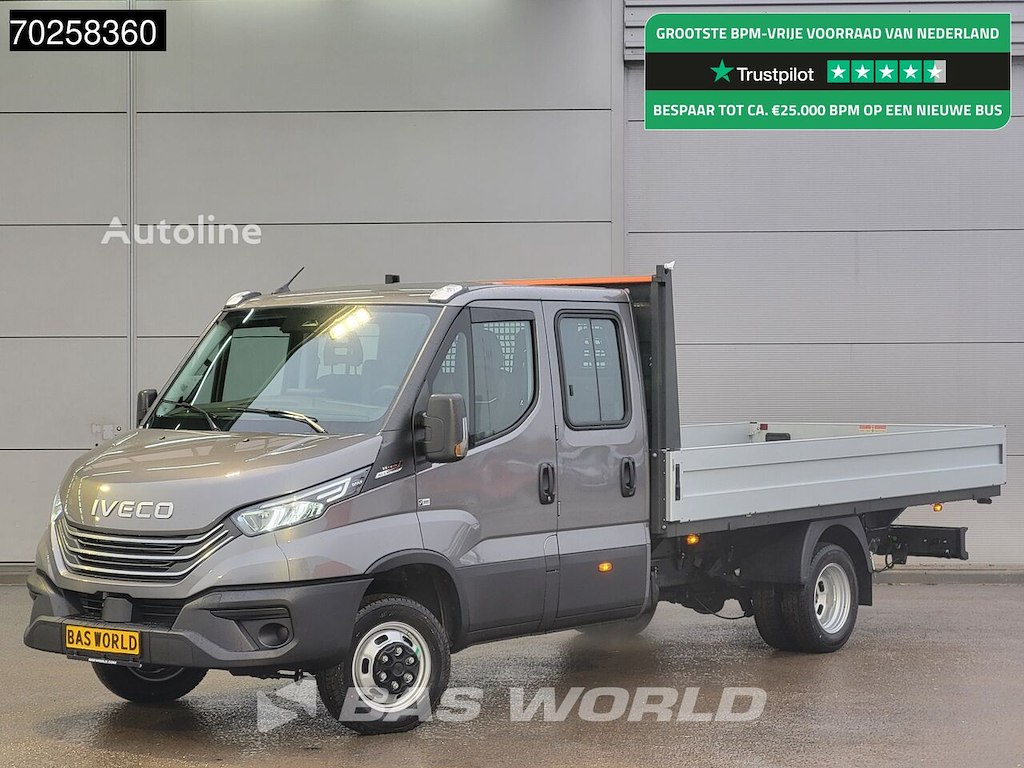 Novi IVECO Daily 35C21 Automaat 2025model Open laadbak Dubbel Cabine CarPla kamion s ravnom platformom < 3.5t