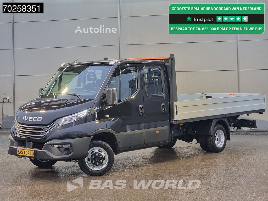 Novi IVECO Daily 35C21 Automaat 2025model Open laadbak Dubbel Cabine CarPla kamion s ravnom platformom < 3.5t