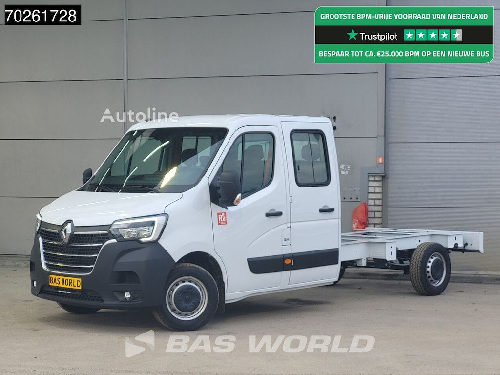 Novi Renault Master 165PK Chassis Dubbel Cabine 433WB Airco Cruise Trekhaak F kamion šasija < 3.5t