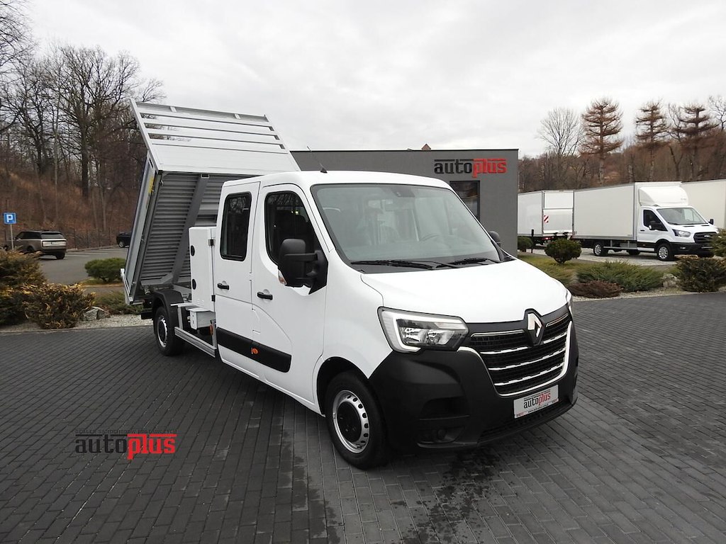 Renault MASTER WYWROTKA PODWÓJNA KABINA DOKA 7 MIEJSC TEMPOMAT NAWIGACJA kamion kiper < 3.5t