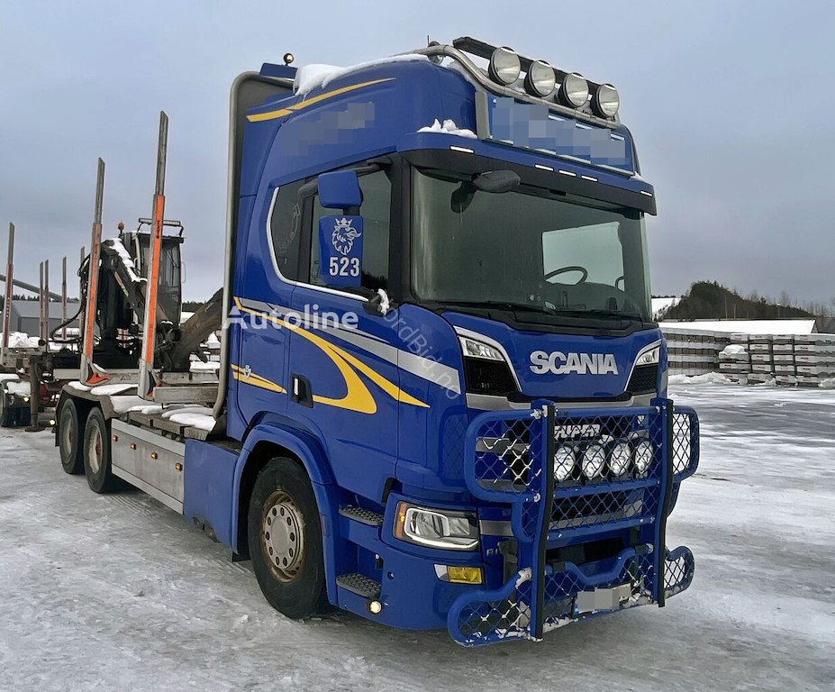 Scania R650 *6x4 *PALFINGER EPSILON *TOP ZUSTAND! *VIDEO kamion za prevoz drva