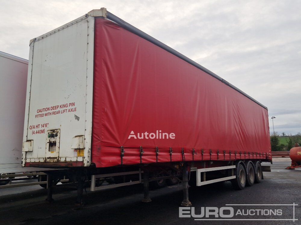 Prodaje se Montracon 45' Tri Axle Curtainsider Trailer, Contents poluprikolicu sa kliznom ceradom na aukciji