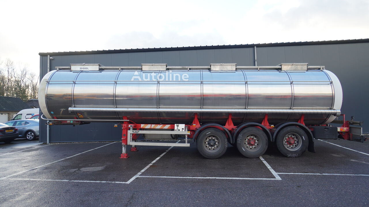 Burg 3 AXLE TANK CHEMIE TRAILER 30.000LTR cisterna za prevoz hemikalija