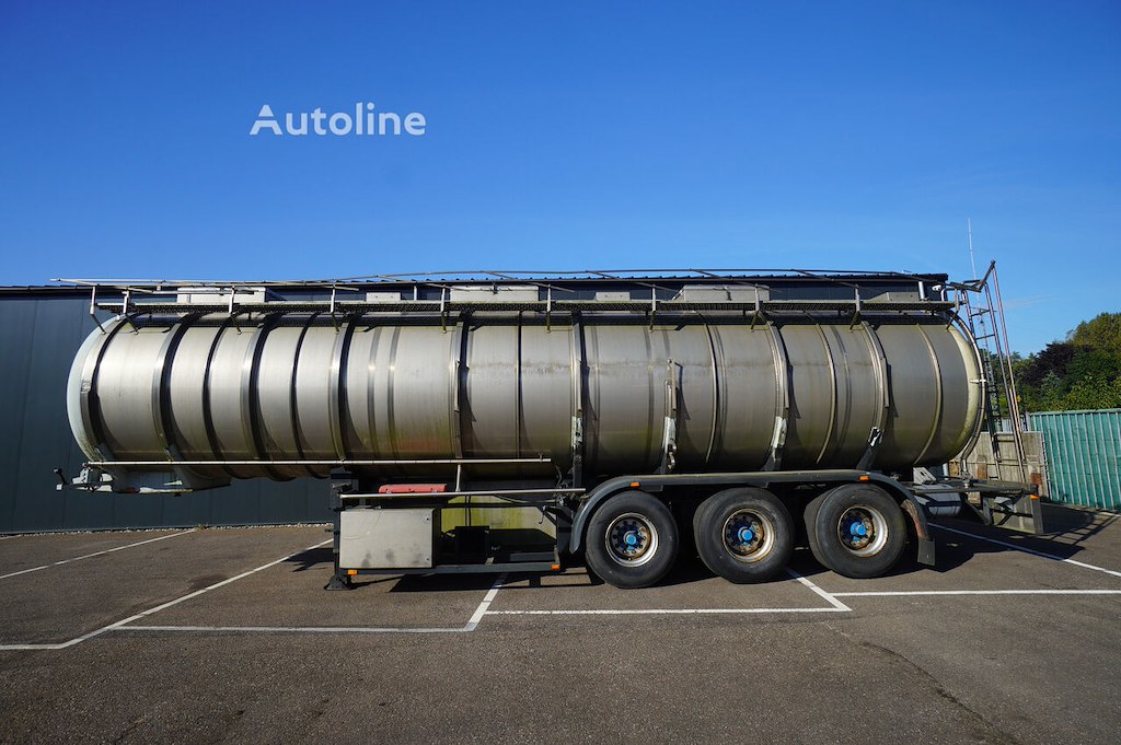 Dijkstra 3 AXLE CHEMIE TANK TRAILER 42 m3 cisterna za prevoz hemikalija