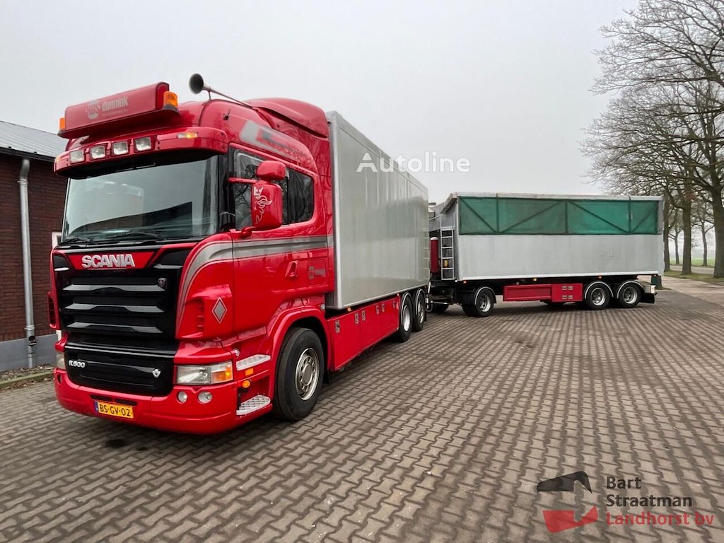 GS Meppel AI 2800 K 3 Assen aluminium kipper aanhanger met Scania R 500 6x prikolica kiper