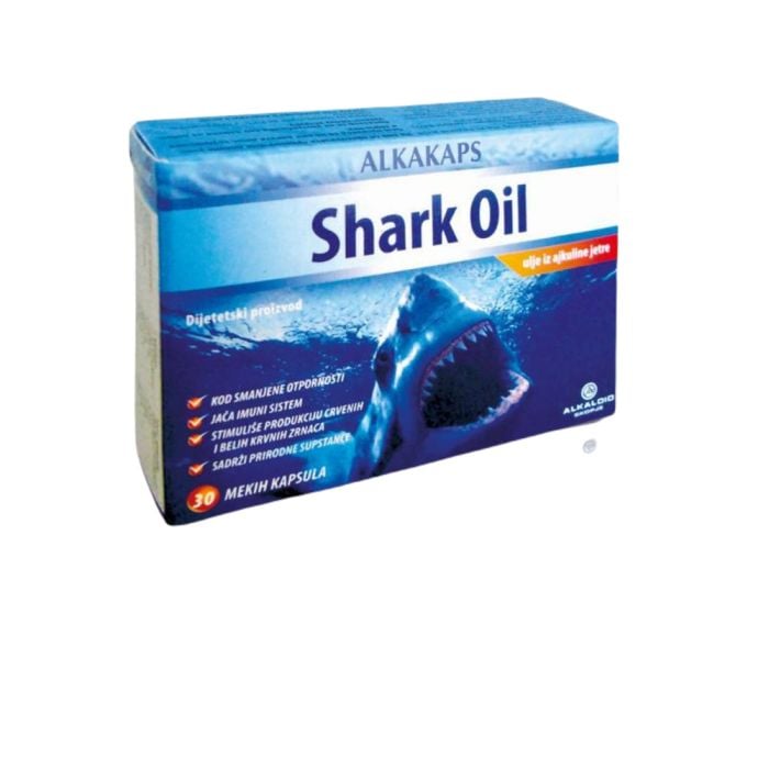 Alkakaps Shark Oil Soft Gel kapsule 30x500mg