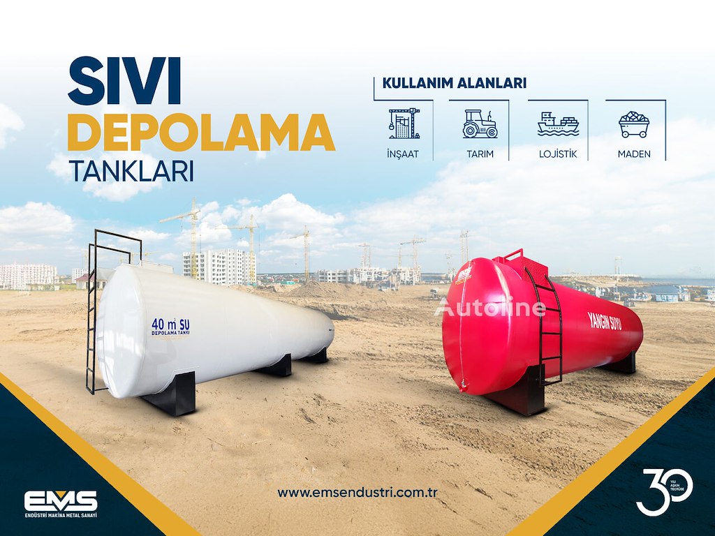 Novi EMS Tanks YANGIN SU TANKI - 25.000 L *İMALATCIDAN *SIFIR rezervoar za vodu