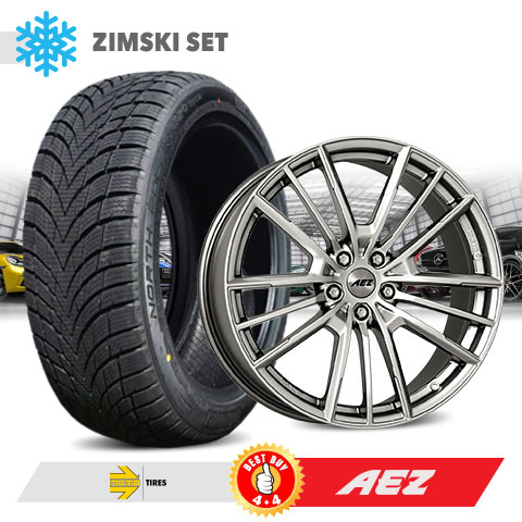 235/55 R19 SET Z MOMO + AEZ KAIMAN SIL 5/112