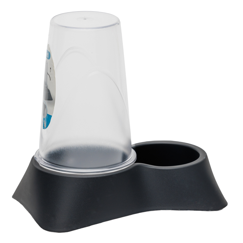 PET-SET DISPENZER ZA HRANU I VODU 2U1 - SIVI