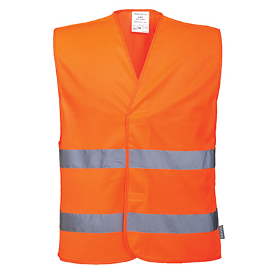 PRSLUK HI-VIS M474 SA DVE HORIZONTALNE TRAKE NARANDŽASTI