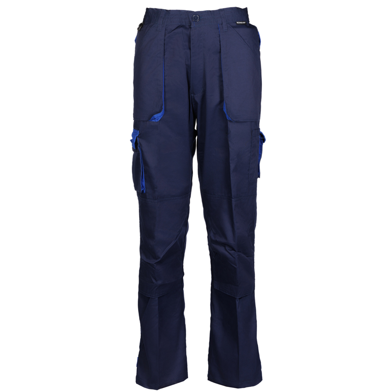 RADNE PANTALONE CONTRAST TEGET/PLAVE, VEL MONSUN