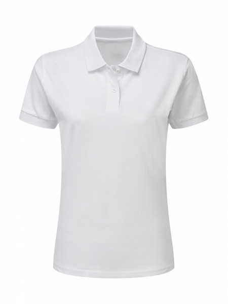 MAJICA POLO PAMUČNA ŽENSKA SG50F, BELA, VEL.S