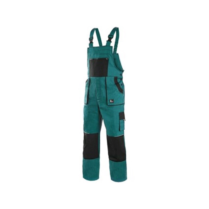 RADNE PANTALONE NA TREGERE LUXY ROBIN ZELENO-CRNE VEL.52
