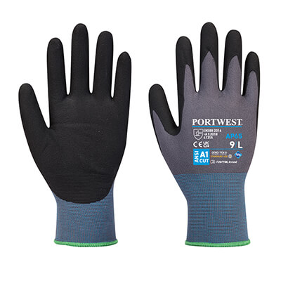 RUKAVICE AP65 NPR PRO NITRILNA PENA CRNO-SIVE