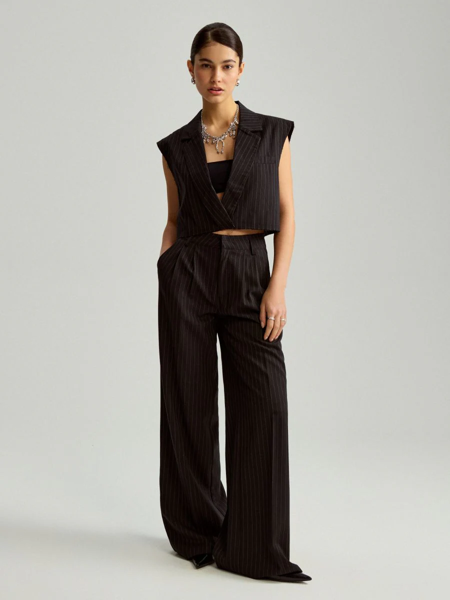 Wide leg pantalone