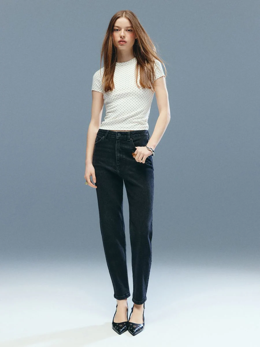 Farmerke mom fit