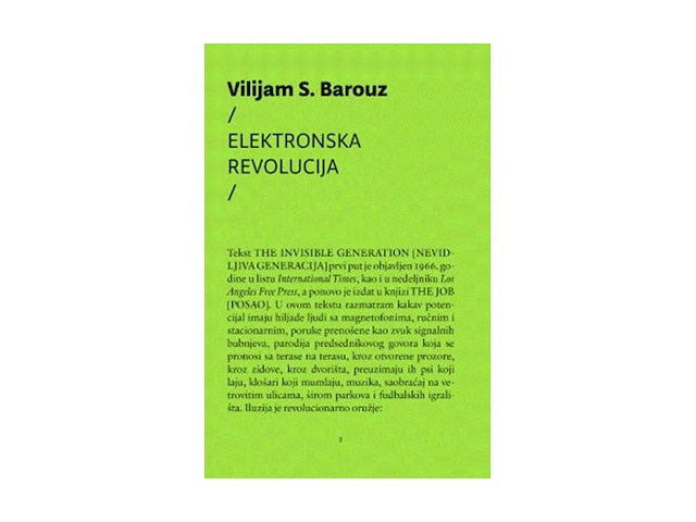 Elektronska revolucija - Vilijam S. Barouz